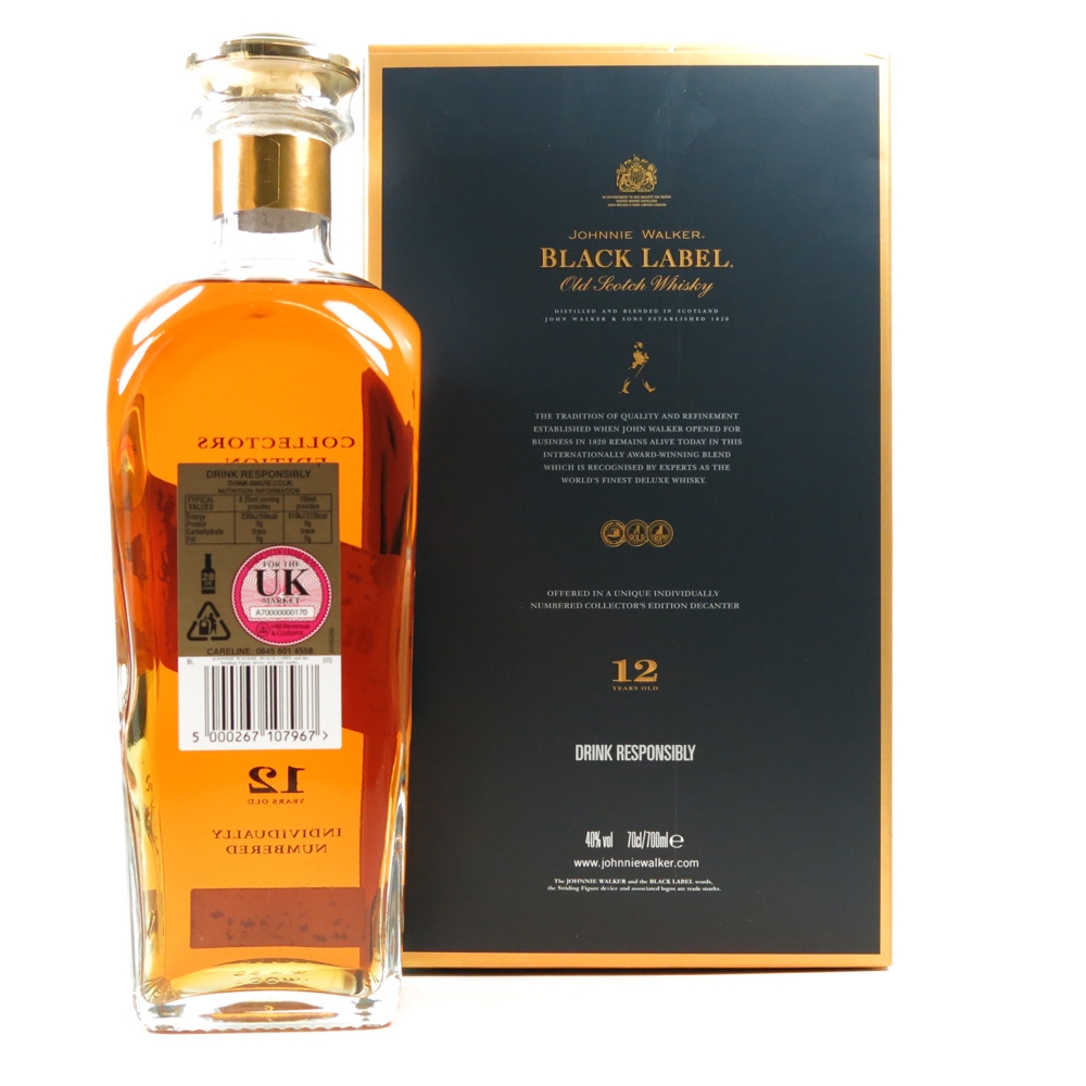 Johnnie Walker 12 Year Old Black Label Collectors Edition | Whisky ...