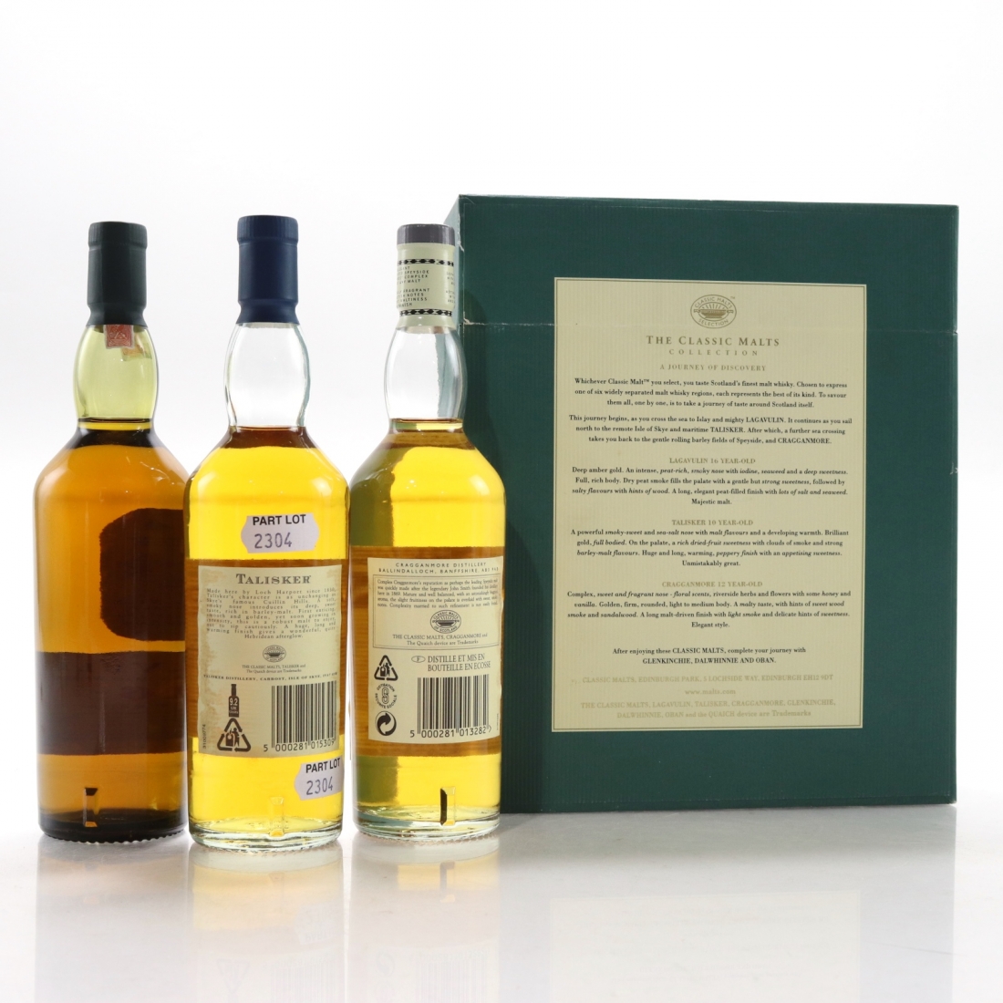 Classic Malts Collection 3 x 20cl / Lagavulin, Talisker, Cragganmore ...