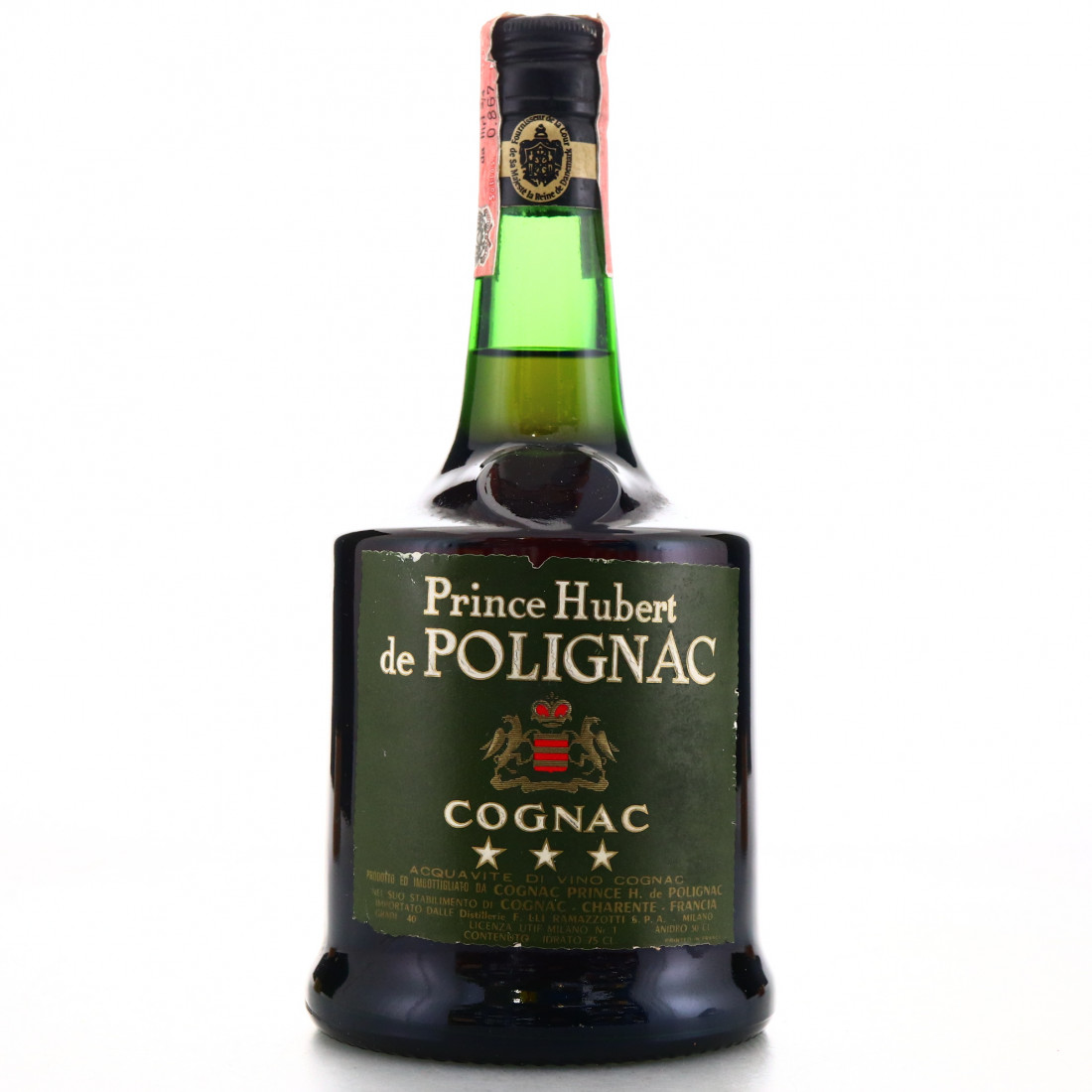 Prince Hubert de Polignac Three Star Cognac 1970s | Whisky Auctioneer