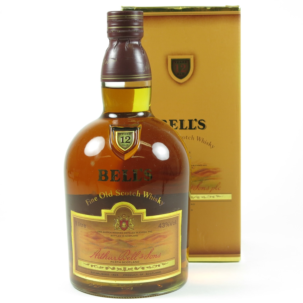 Bell s 12 Year Old 1 Litre Whisky Auctioneer Bell s 12 Year Old 1 Litre Whisky Auctioneer