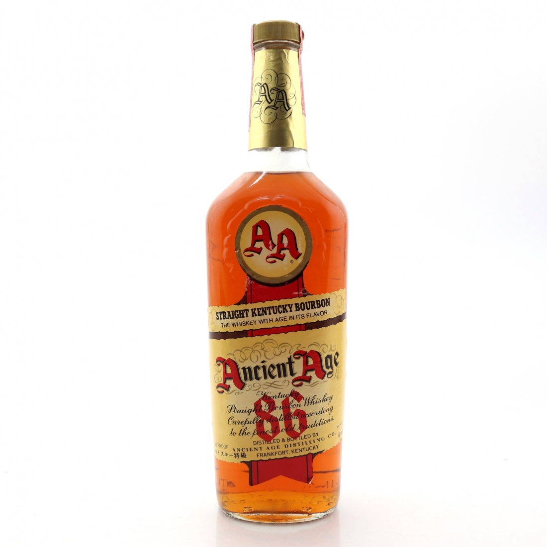 Ancient Age Kentucky Straight Bourbon 86 Proof 1980s | Whisky Auctioneer