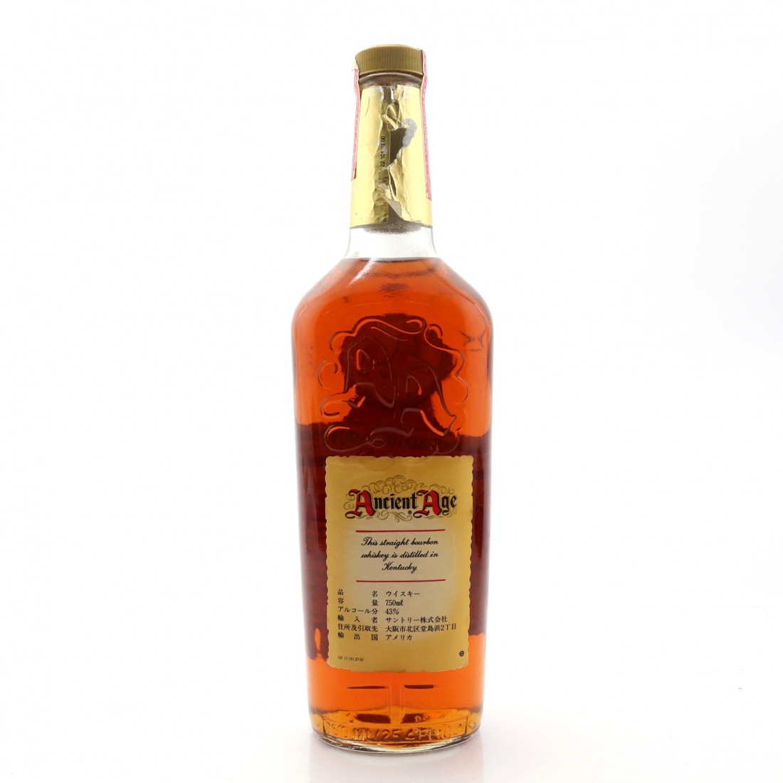 Ancient Age Kentucky Straight Bourbon 86 Proof 1980s | Whisky Auctioneer