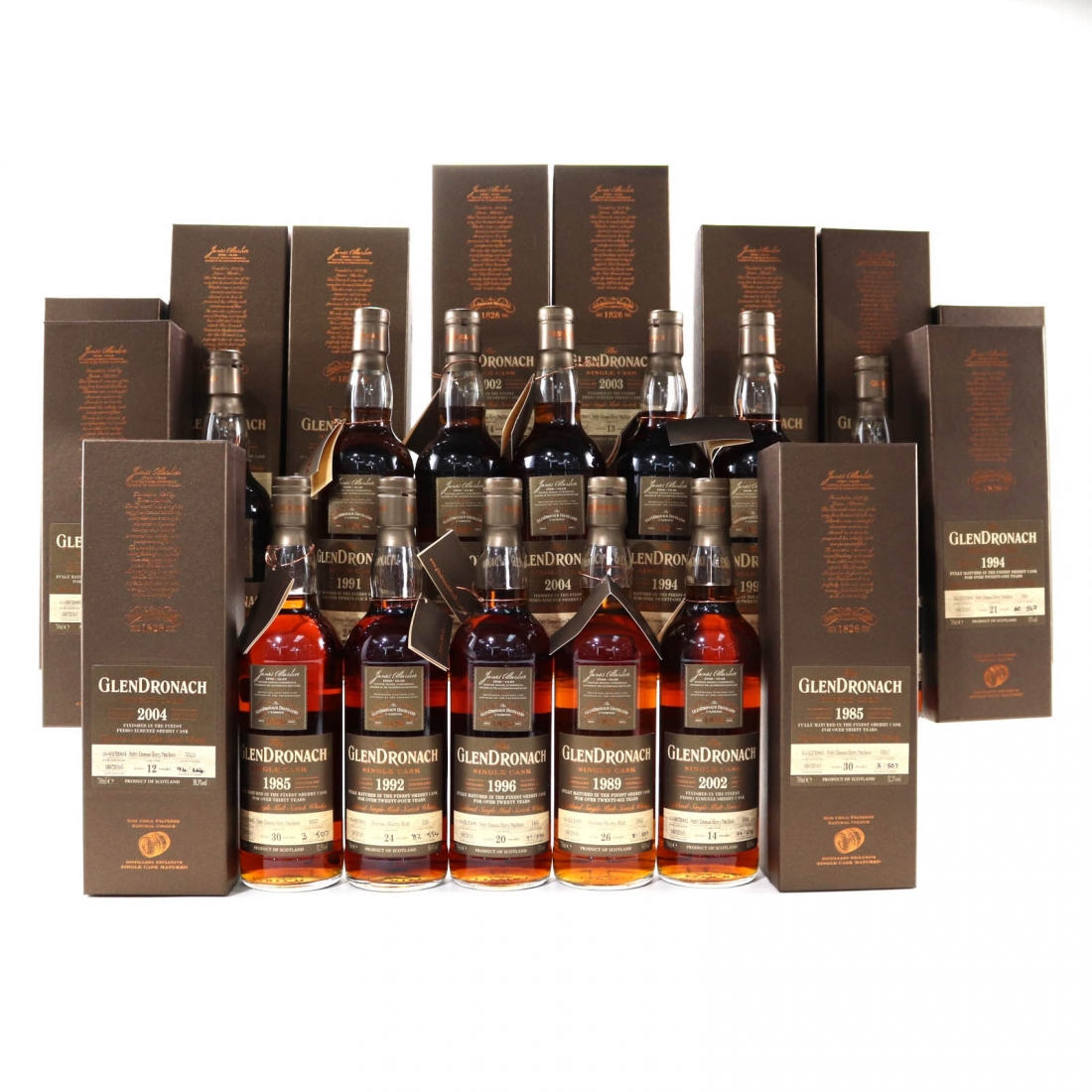 Glendronach Single Cask Batch #14 Collection 12 x 70cl | Whisky Auctioneer