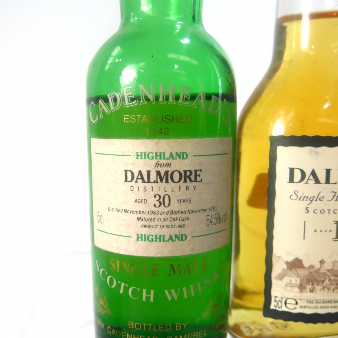 Dalmore Miniature Selection x 8 / Including 1963 Cadenhead's 30 Year ...