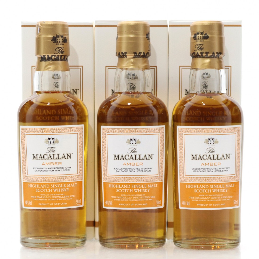 Macallan Amber Miniatures 3 x 5cl | Whisky Auctioneer