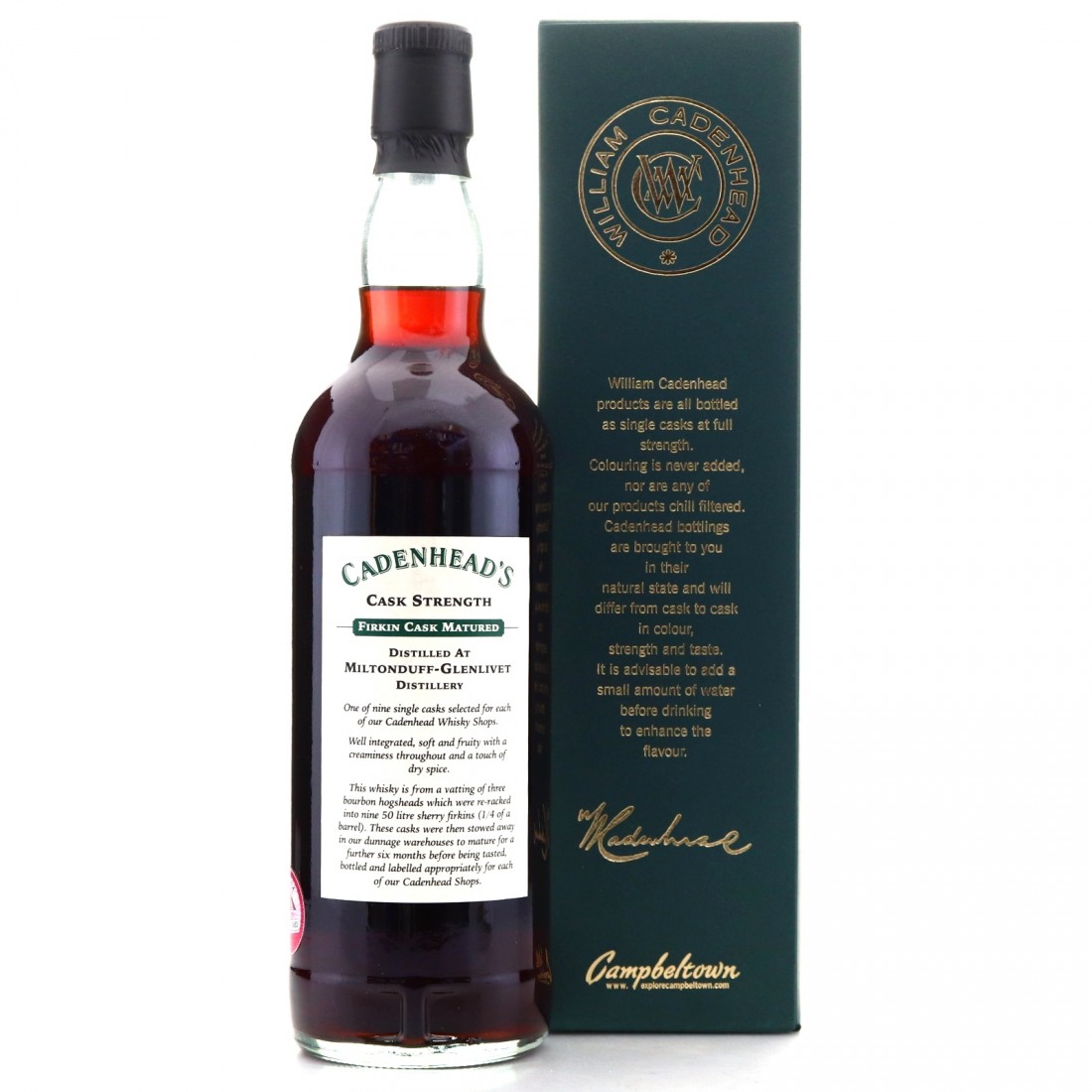 Miltonduff 10 Year Old Cadenhead's Firkin Cask / London Shop | Whisky ...