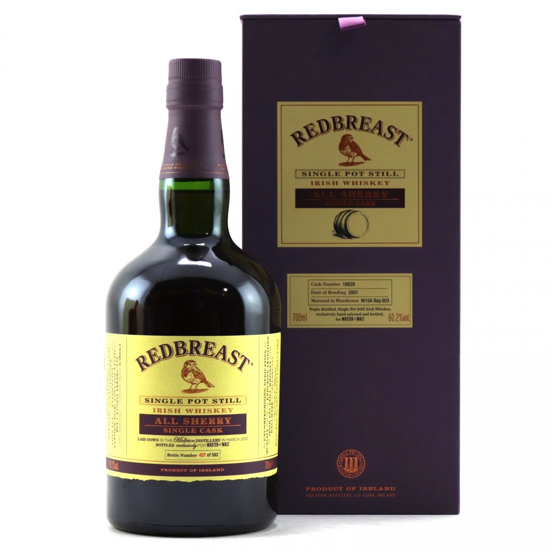 Redbreast 2001 All Sherry Single Cask #18829 / Master of Malt | Whisky ...