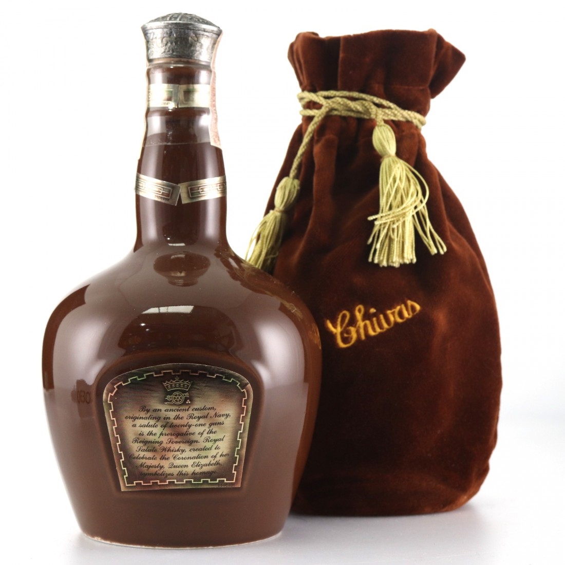 Chivas Royal Salute 21 Year Old Brown Flagon 1970s | Whisky Auctioneer