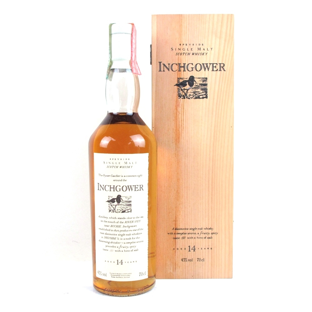 Inchgower 14 Year Old Flora and Fauna White Cap / Wooden Box | Whisky ...
