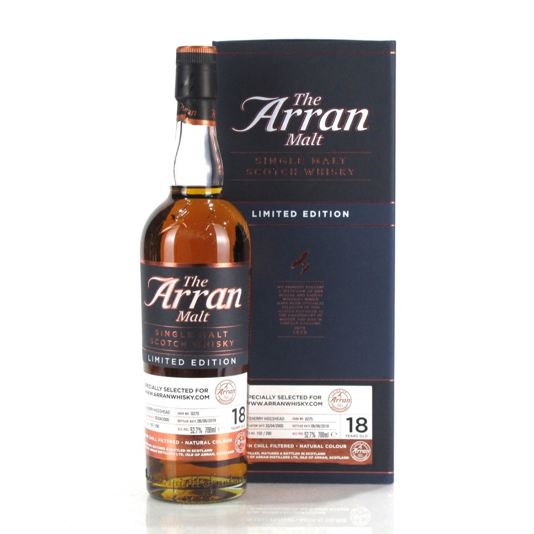 Arran 2000 Single Cask 18 Year Old / ArranWhisky.com | Whisky Auctioneer