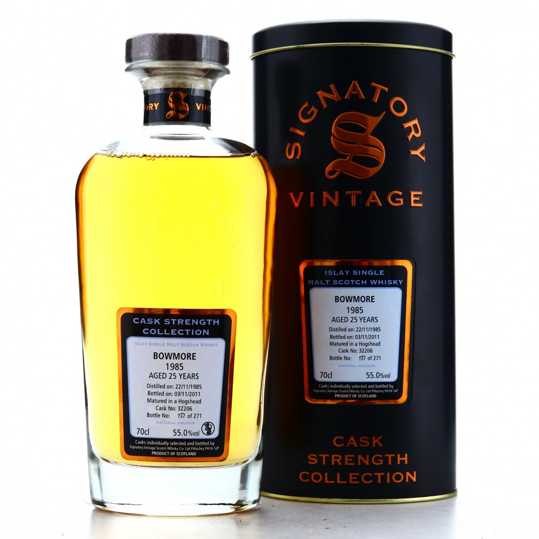 Bowmore 1985 Signatory Vintage 25 Year Old Cask Strength | Whisky ...
