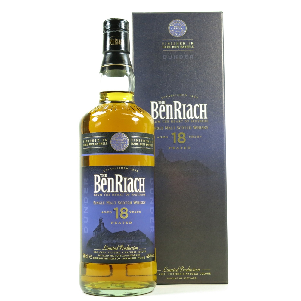 Benriach Dunder 18 Year Old Peated / Dark Rum Finish | Whisky Auctioneer