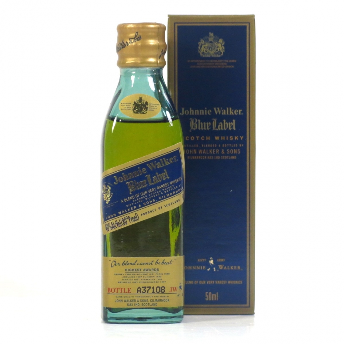 Johnnie Walker Blue Label Miniature 5cl / US Import | Whisky Auctioneer