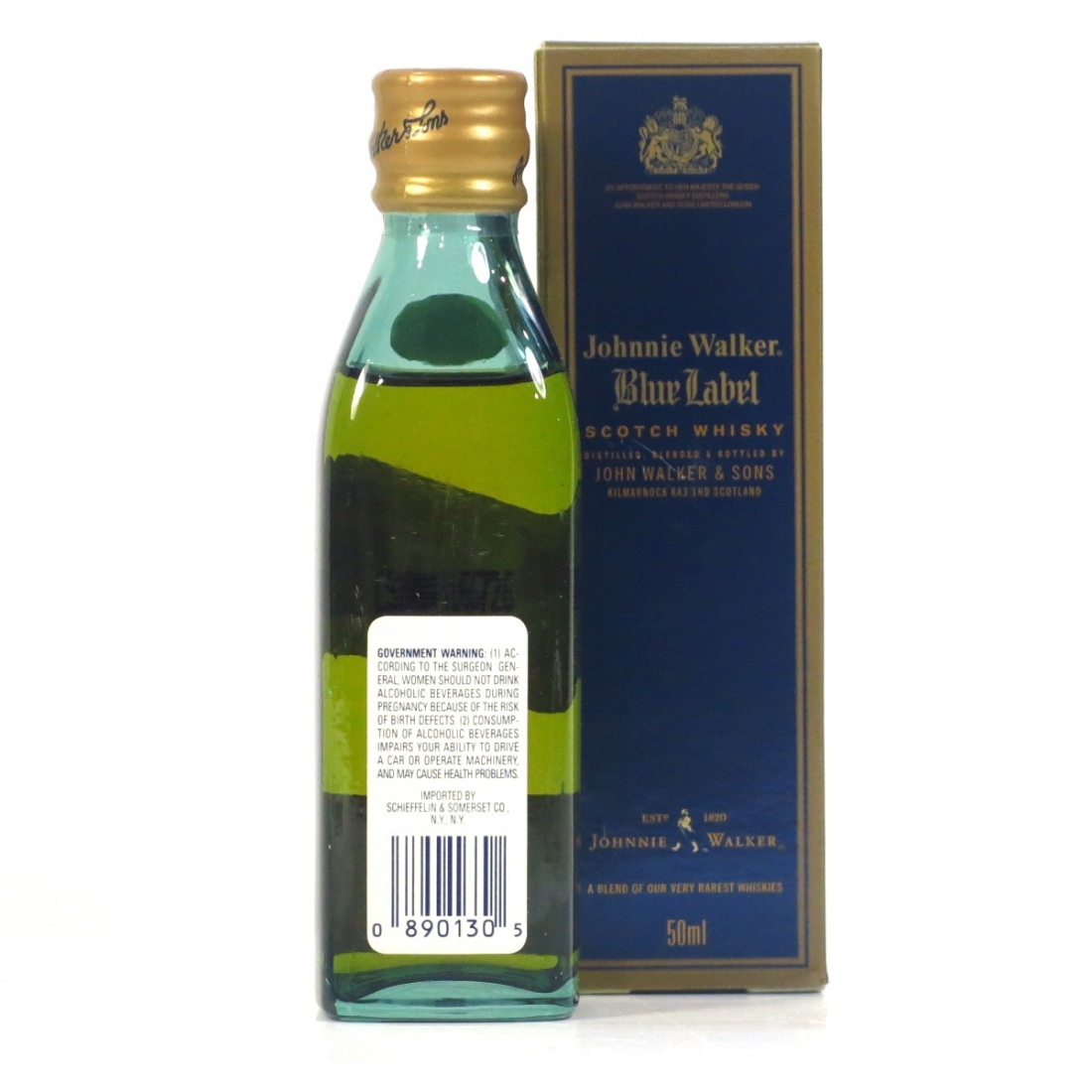 Johnnie Walker Blue Label Miniature 5cl / US Import | Whisky Auctioneer
