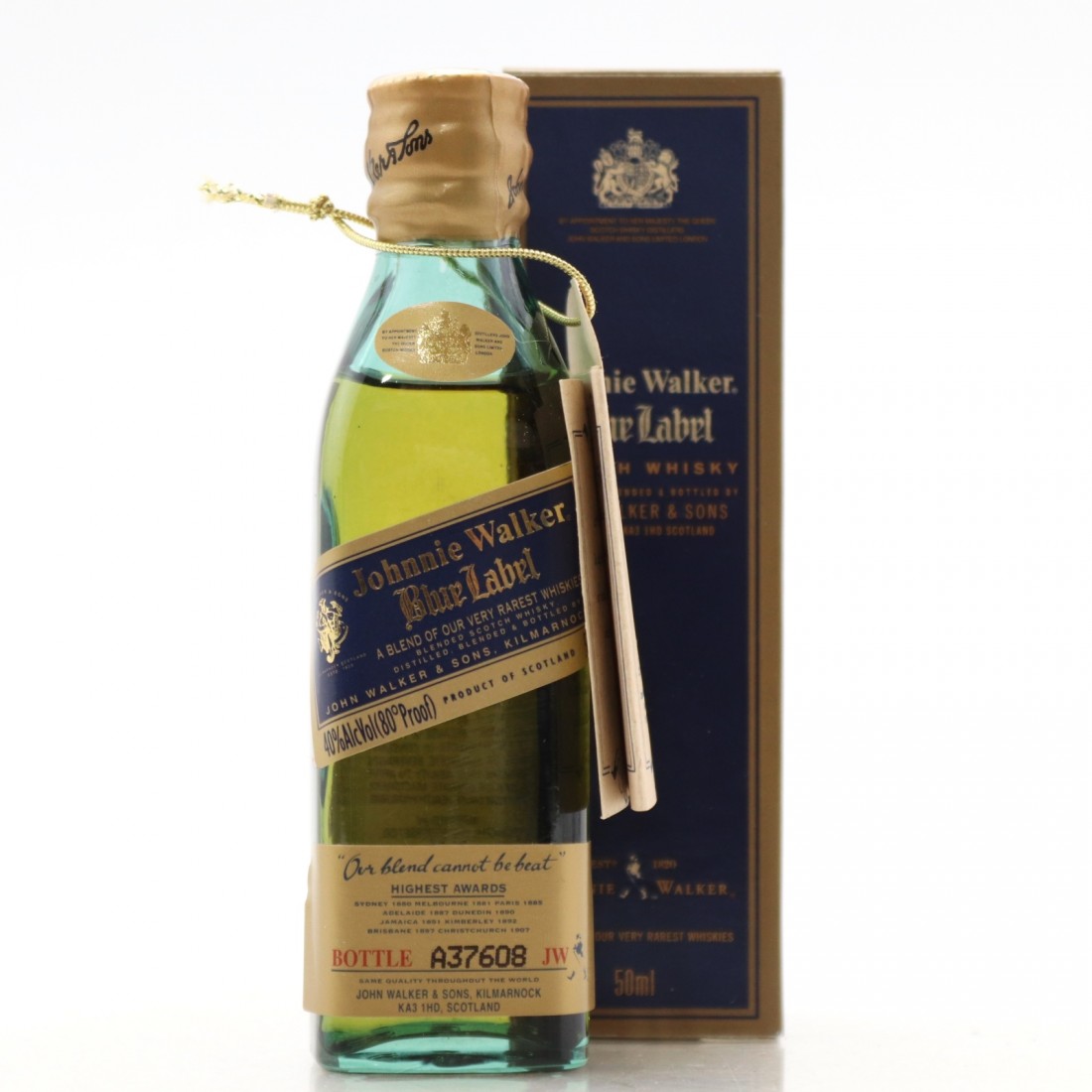 Johnnie Walker Blue Label Miniature 5cl / US Import | Whisky Auctioneer