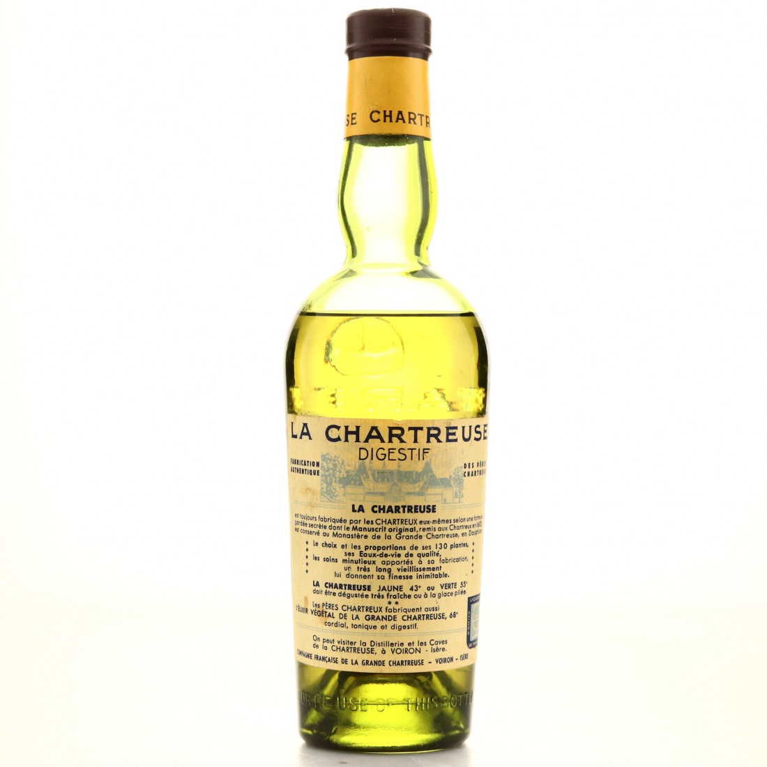 Chartreuse de Tarragona Yellow Label Half Bottle 1950s | Whisky Auctioneer