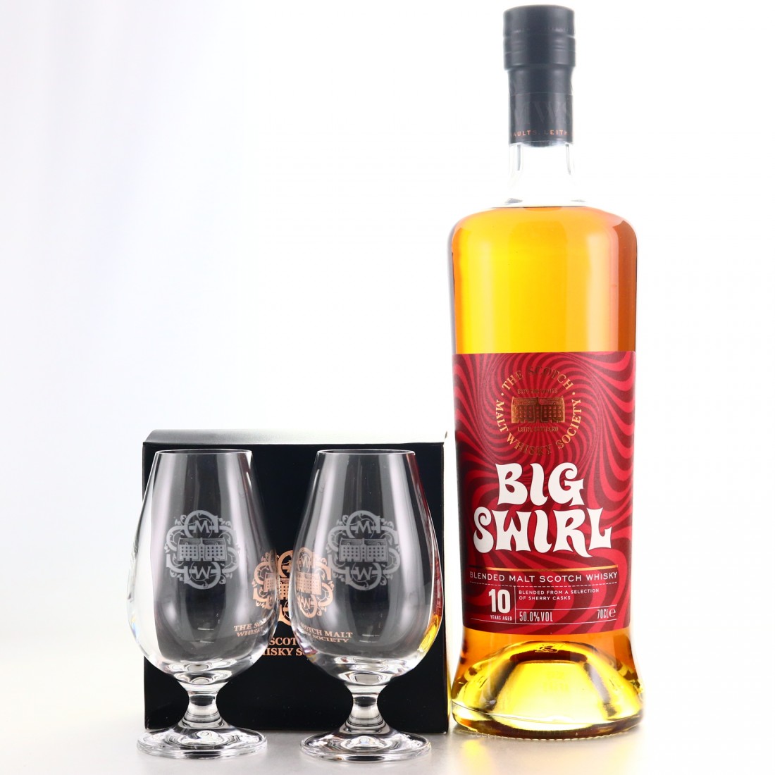 Big Swirl 10 Year Old SMWS Blended Malt Batch 07 / with x 2 Glasses ...