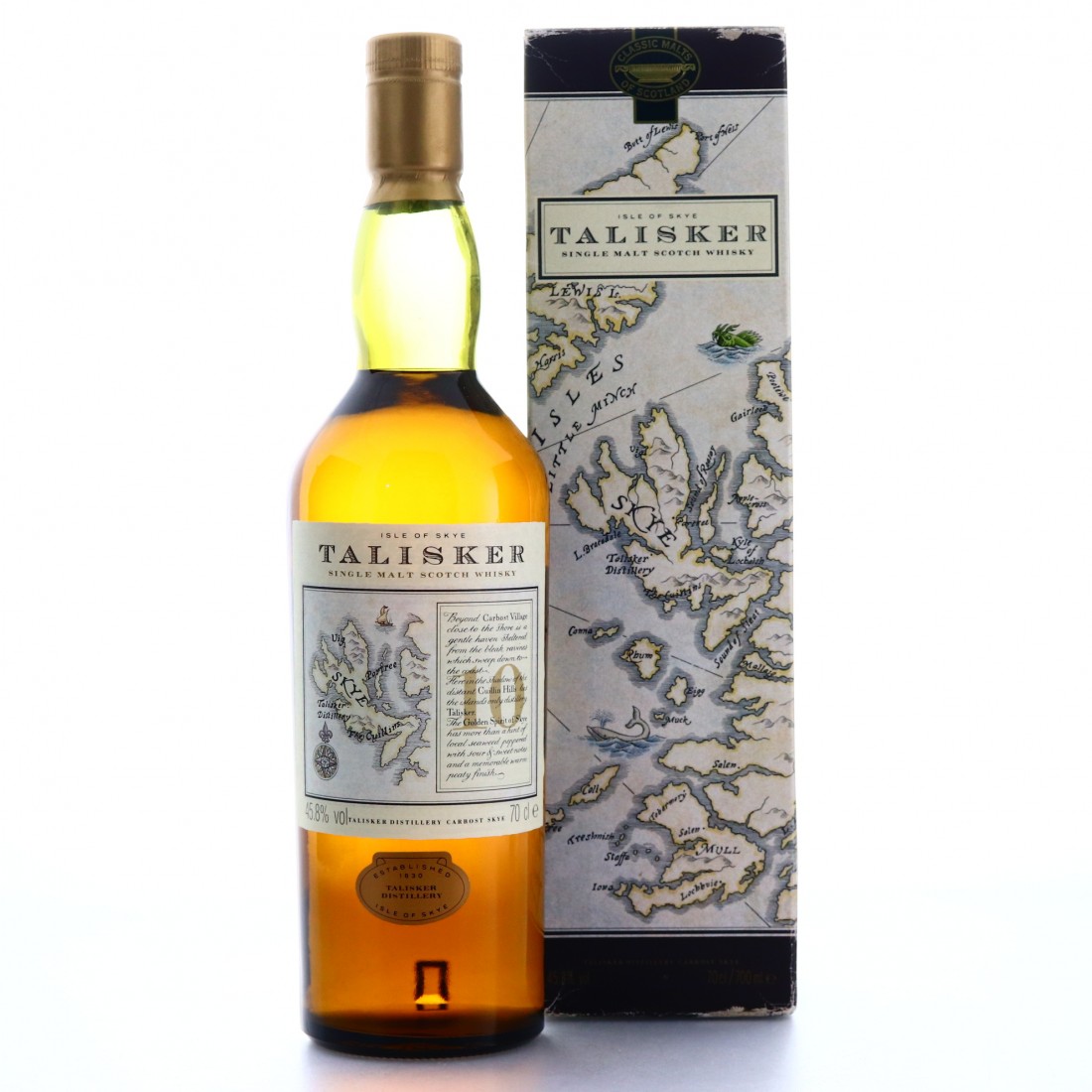 Talisker 10 Year Old Map Label | Whisky Auctioneer