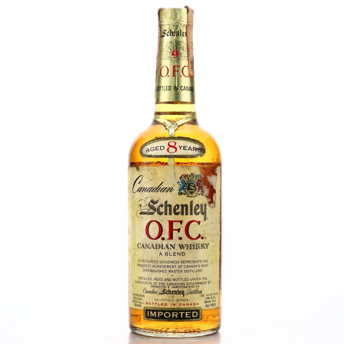 Schenley OFC 8 Year Old Canadian Whiskey 1970s | Whisky Auctioneer