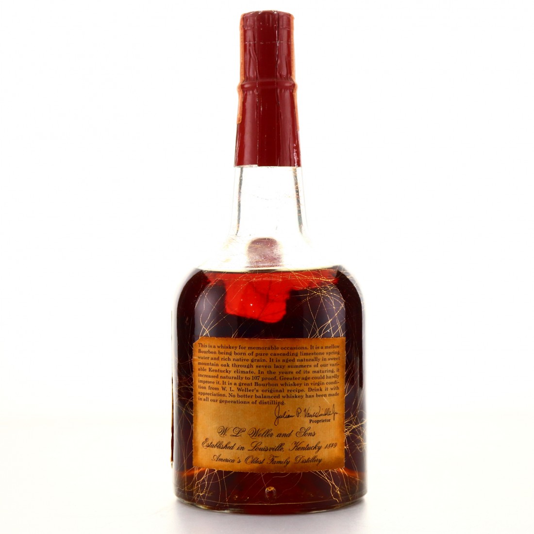 Old Weller Original 107 Barrel Proof 7 Year Old 1960s / Stitzel-Weller ...