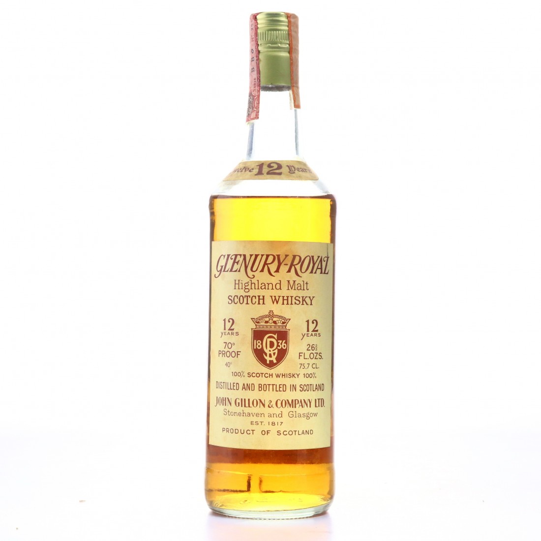 Glenury Royal 12 Year Old John Gillon 1970s | Whisky Auctioneer