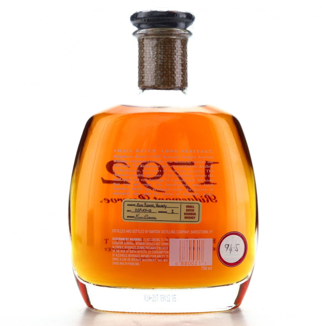 Barton 1792 Ridgemont Reserve 8 Year Old Kentucky Bourbon | Whisky ...