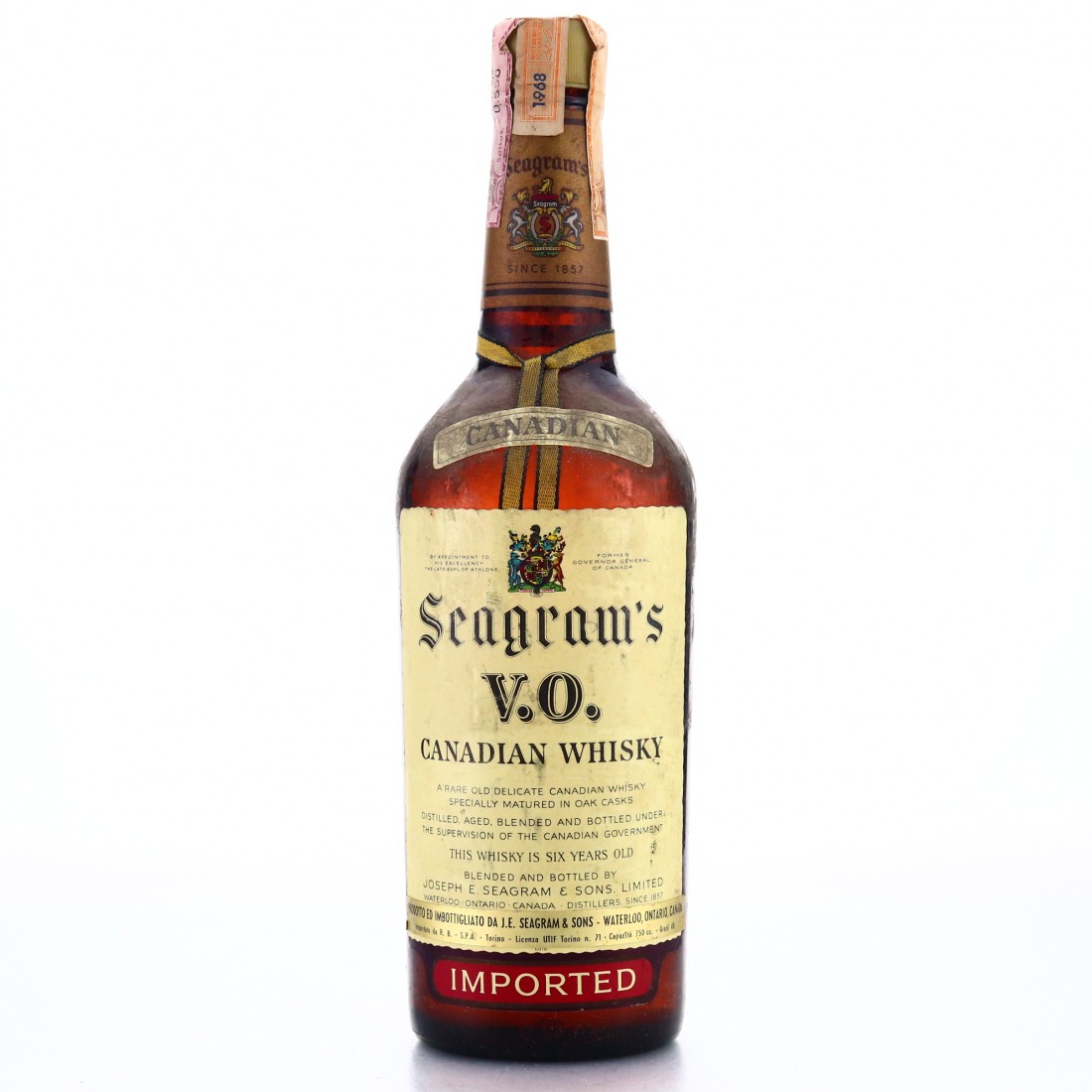 Seagram's VO 1968 Canadian Whisky | Whisky Auctioneer