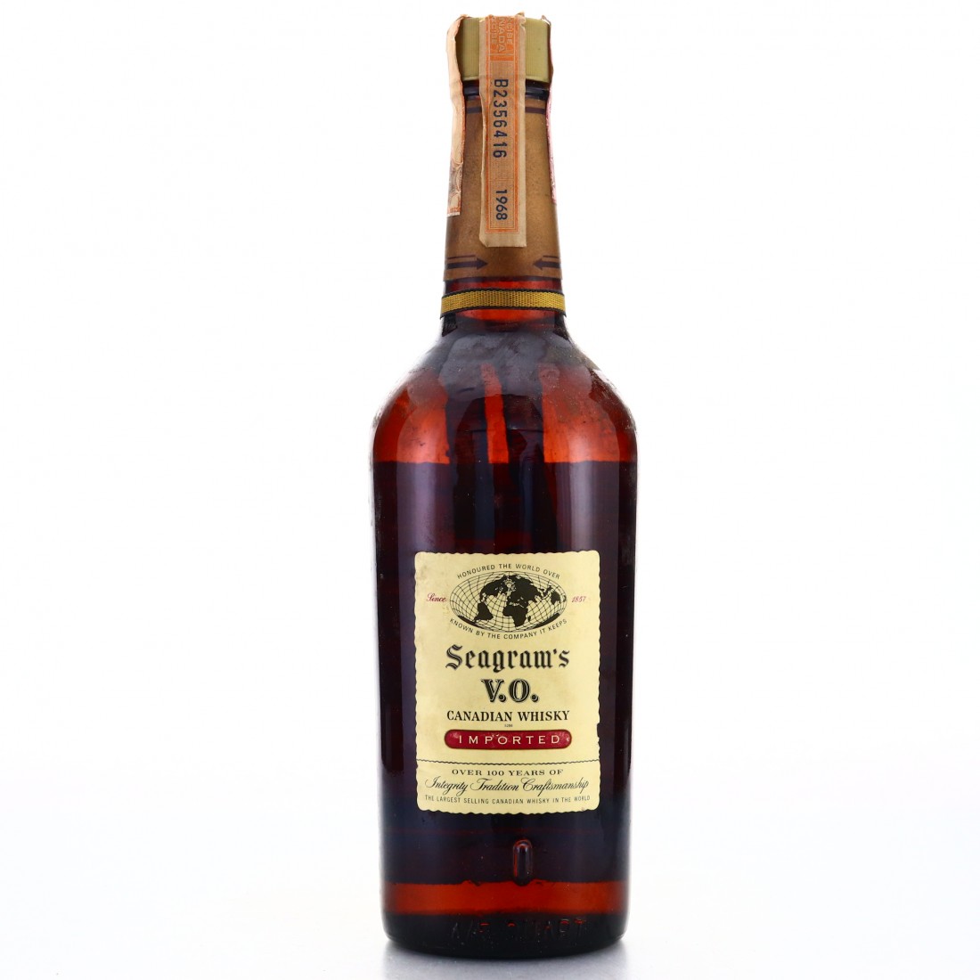 Seagram's VO 1968 Canadian Whisky | Whisky Auctioneer