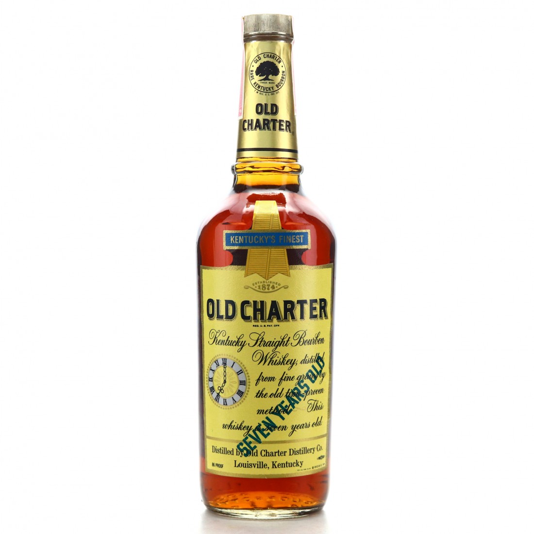 Old Charter 7 Year Old Kentucky Straight Bourbon 1980s Whisky Auctioneer old-charter-7-year-old-kentucky-straight-bourbon-1980s-whisky-auctioneer