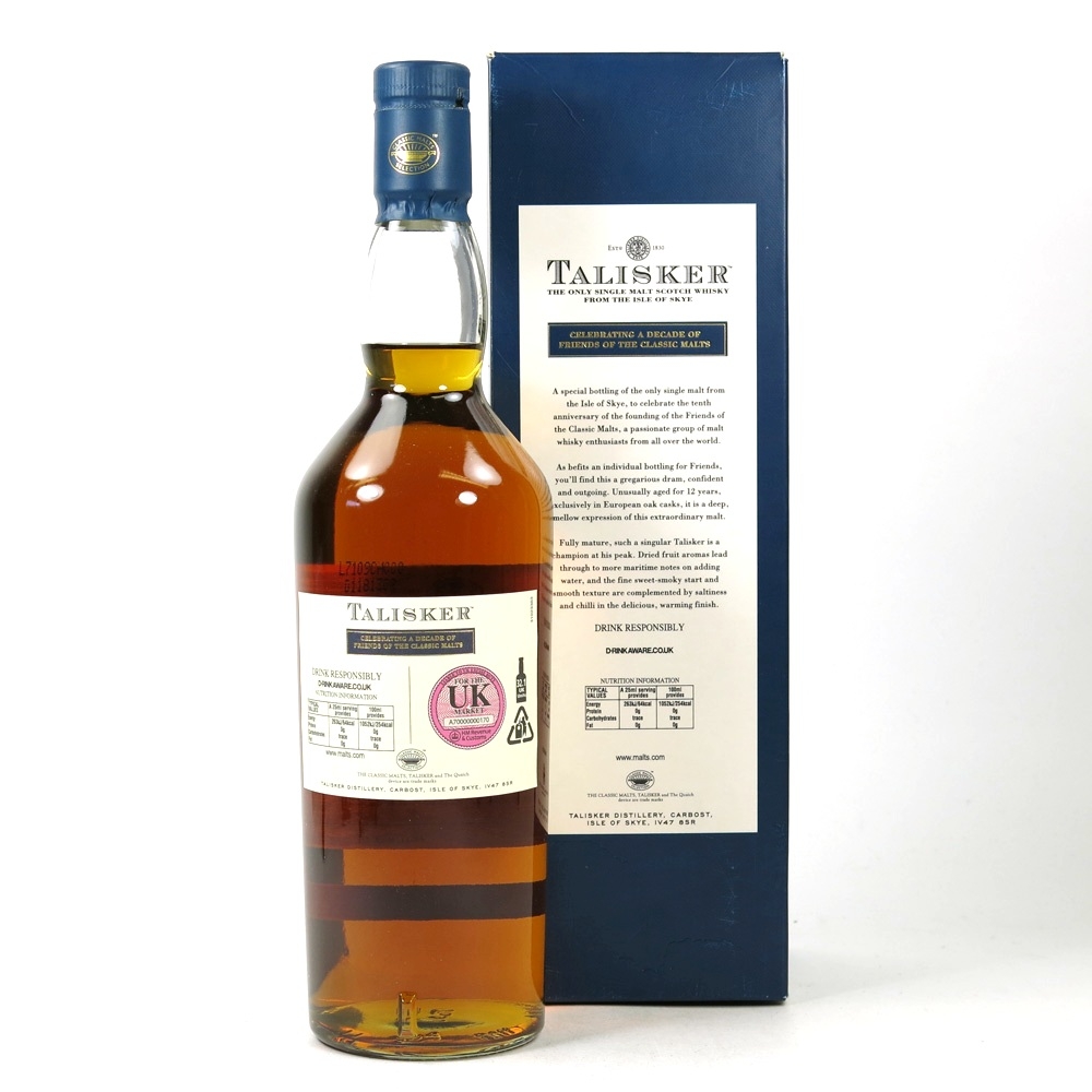 Talisker 12 Year Old A Decade of the Friends of the Classic Malts ...