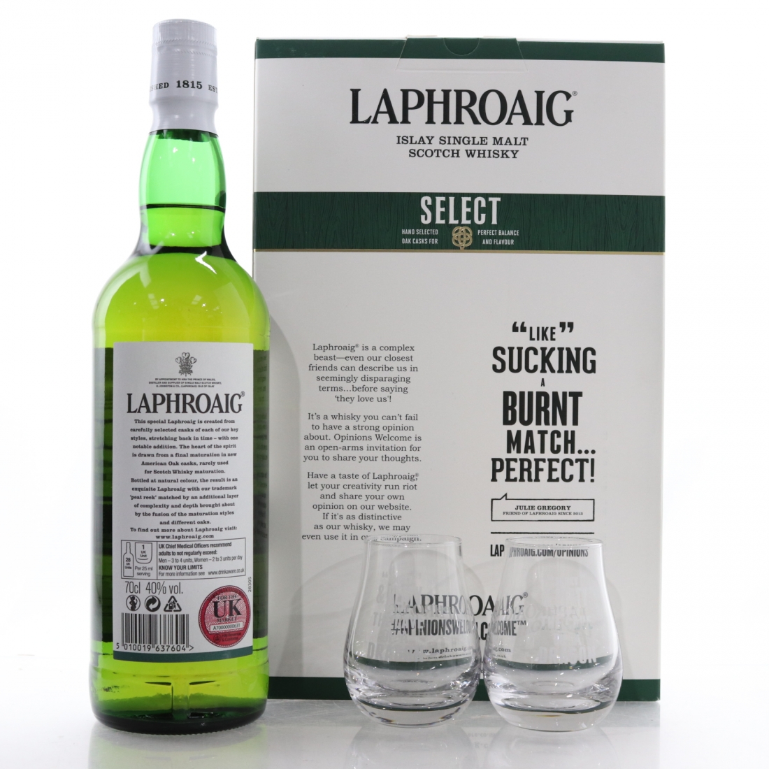 Laphroaig Select / with 2 x Glasses | Whisky Auctioneer