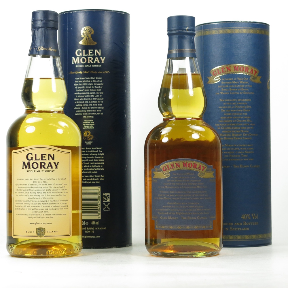 Glen Moray 12 Year Old And Single Malt 2 x 70cl | Whisky Auctioneer