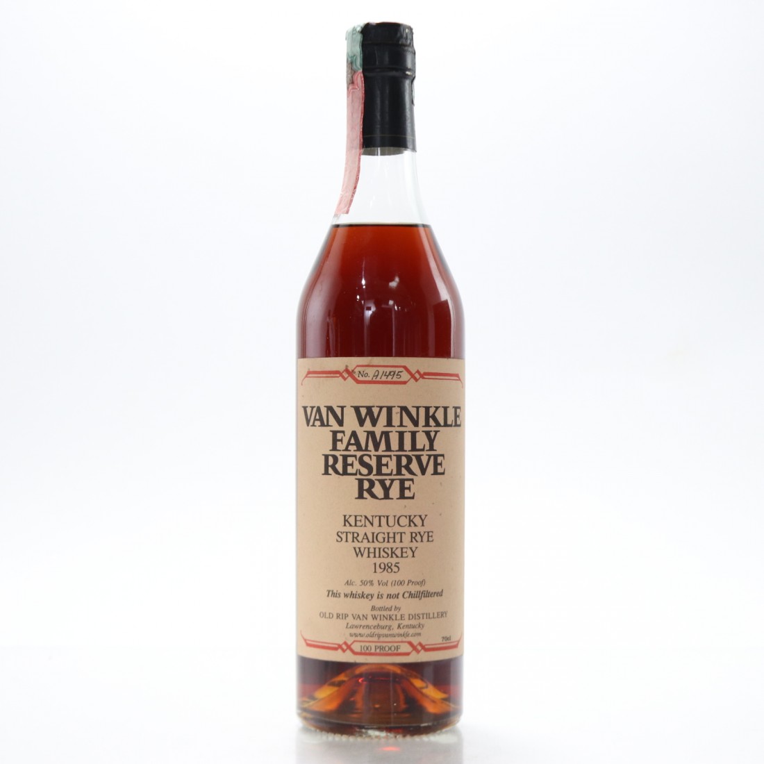 Van Winkle 1985 Family Reserve Rye / Un-Chillfiltered European ...