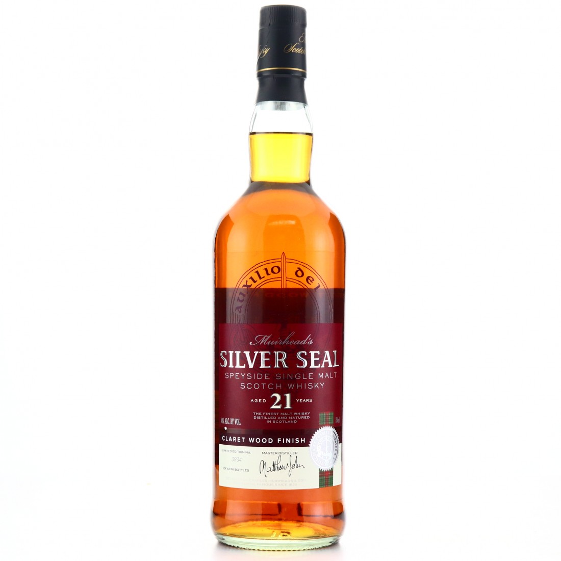 Muirhead's Silver Seal 21 Year Old Speyside Single Malt 75cl / Claret ...