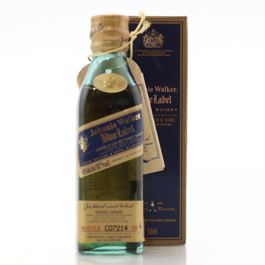 Johnnie Walker Blue Label Miniature 5cl / US Import | Whisky Auctioneer