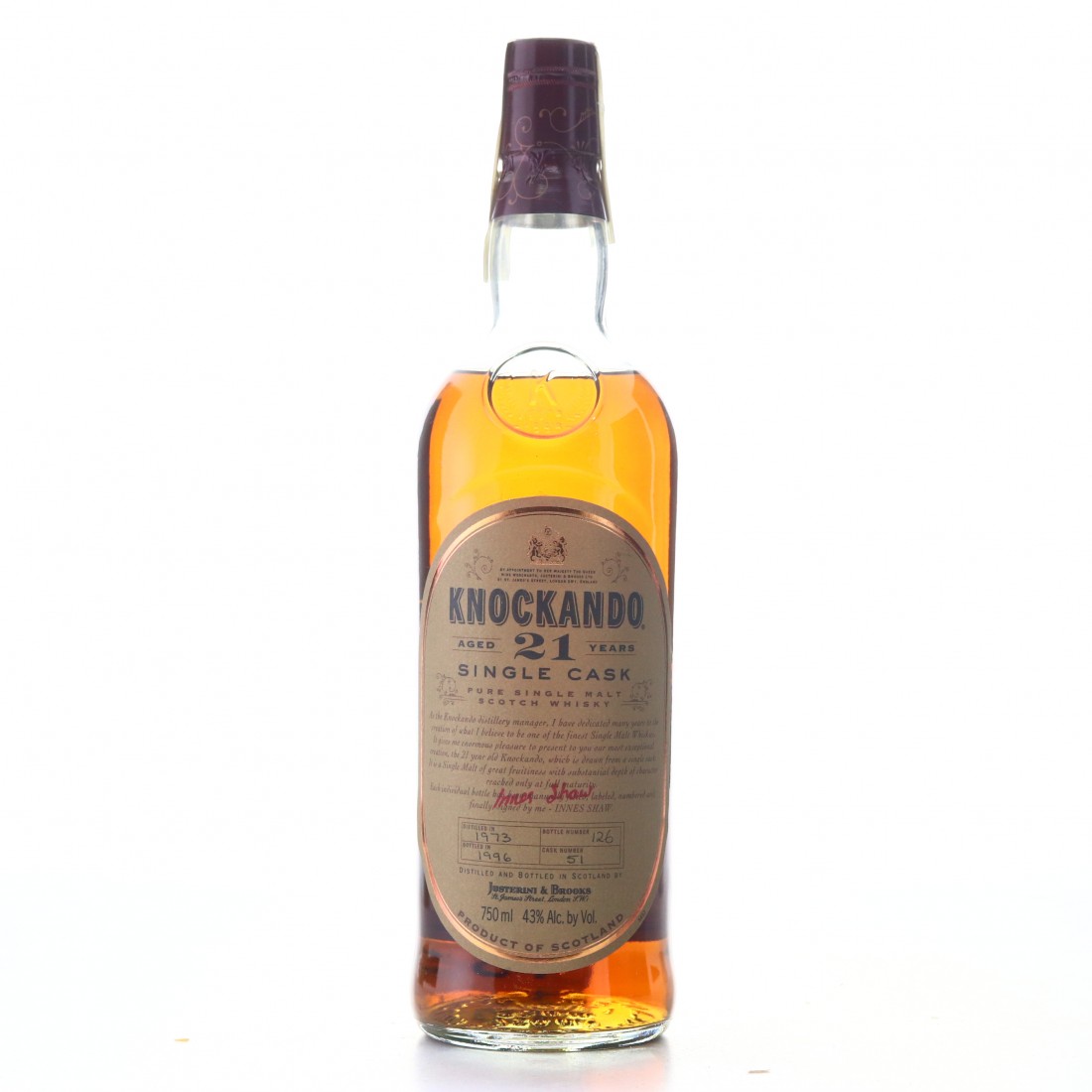 Knockando 1973 Single Cask 21 Year Old #51 75cl / US Import | Whisky ...