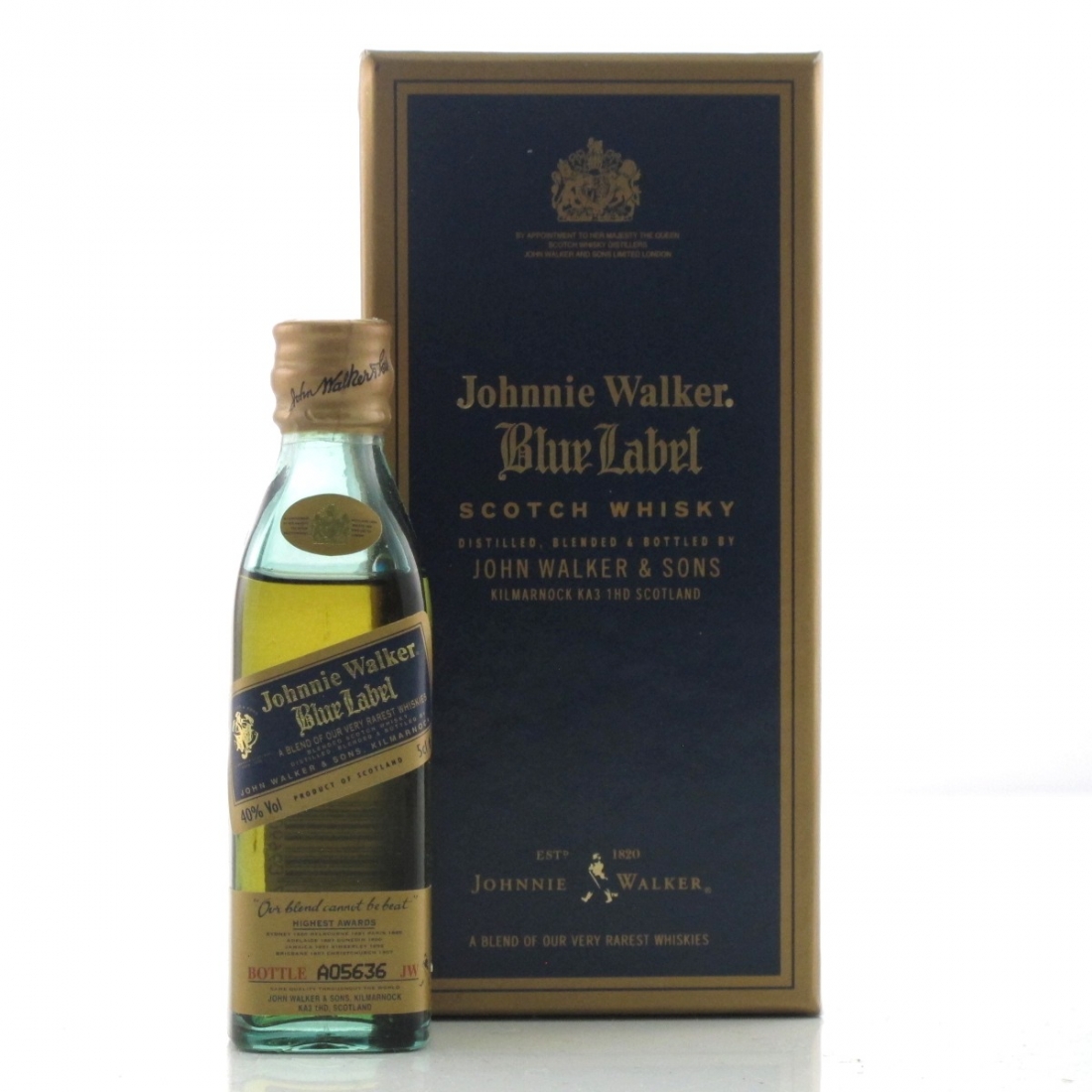 Johnnie Walker Blue Label Miniature 5cl | Whisky Auctioneer