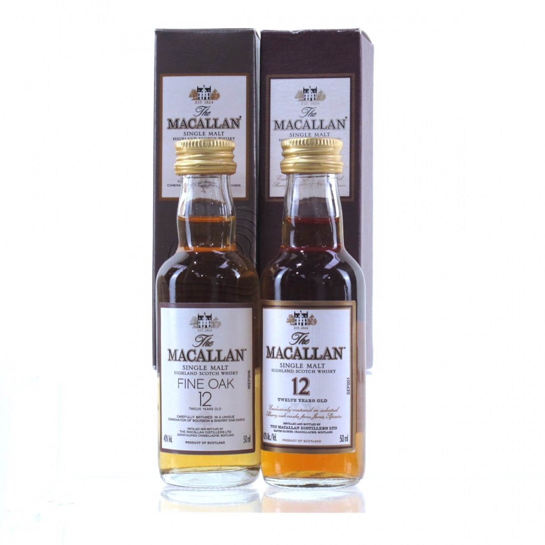 Macallan 12 Year Old Miniatures 2 x 5cl | Whisky Auctioneer