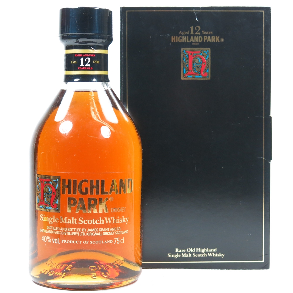 Highland Park 12 Year Old Screen Print Label 1980s | Whisky Auctioneer