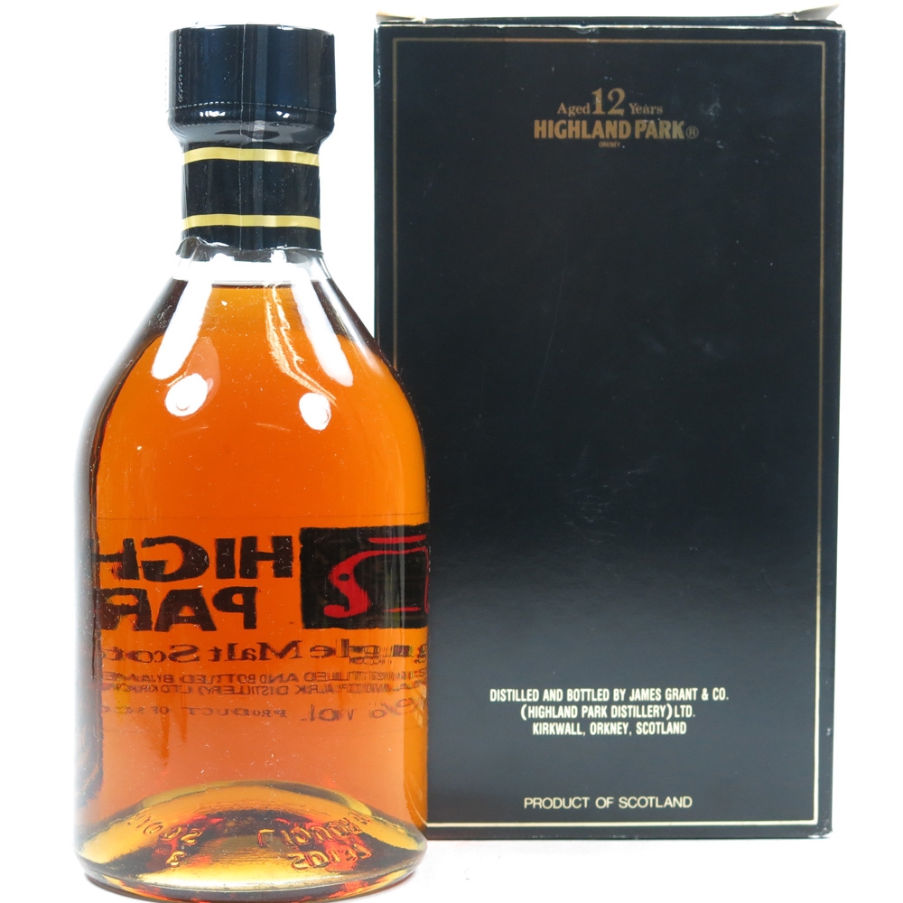 Highland Park 12 Year Old Screen Print Label 1980s | Whisky Auctioneer