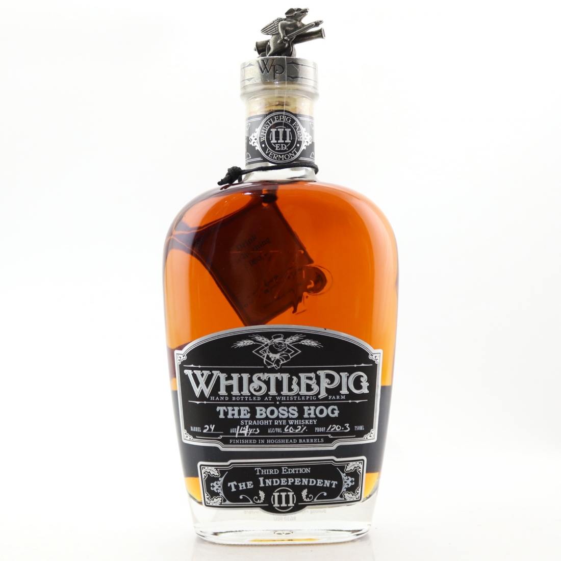 Whistlepig 14 Year Old Single Barrel Rye / The Boss Hog 3rd Edition ...