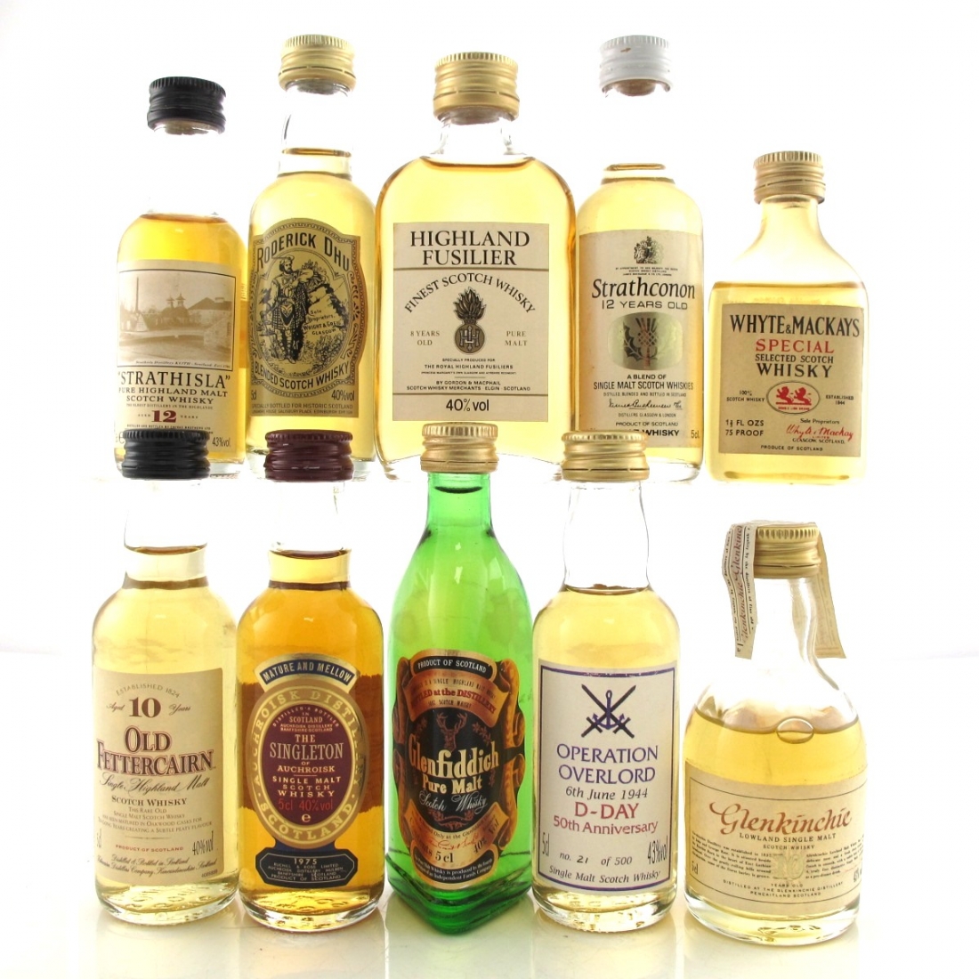 Scotch Whisky Miniatures x 10 | Whisky Auctioneer