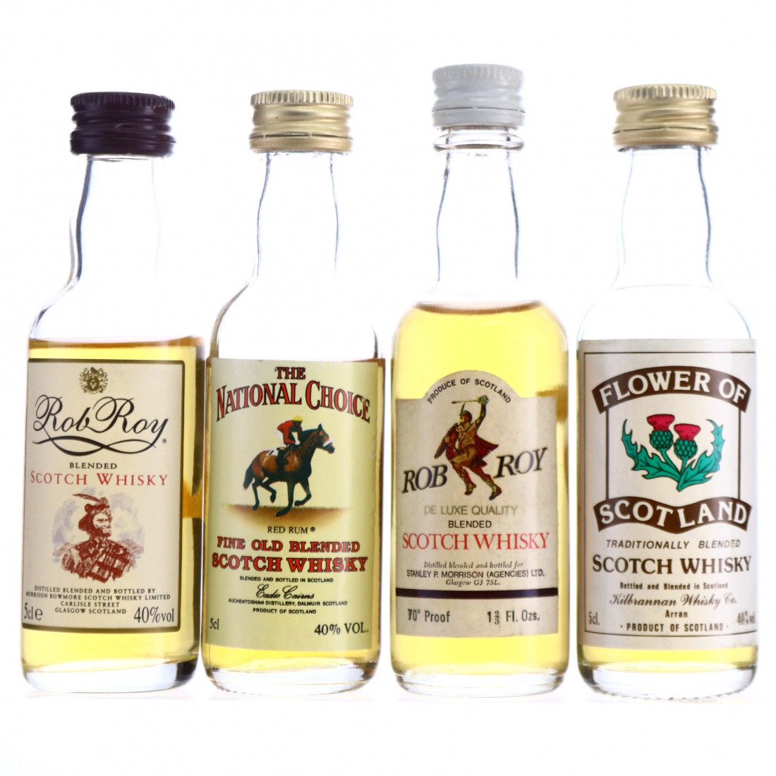Blended Scotch Whisky Miniatures x 4 | Whisky Auctioneer
