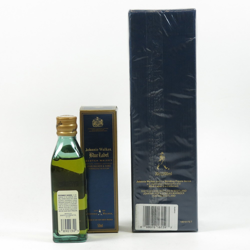 Johnnie Walker Blue Label 20cl and 5cl | Whisky Auctioneer