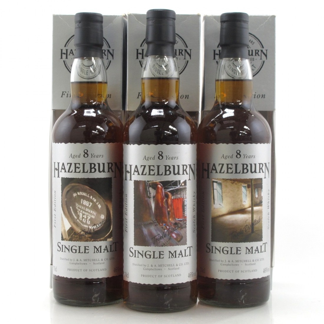 Hazelburn 8 Year Old First Edition Collection 3 x 70cl | Whisky Auctioneer