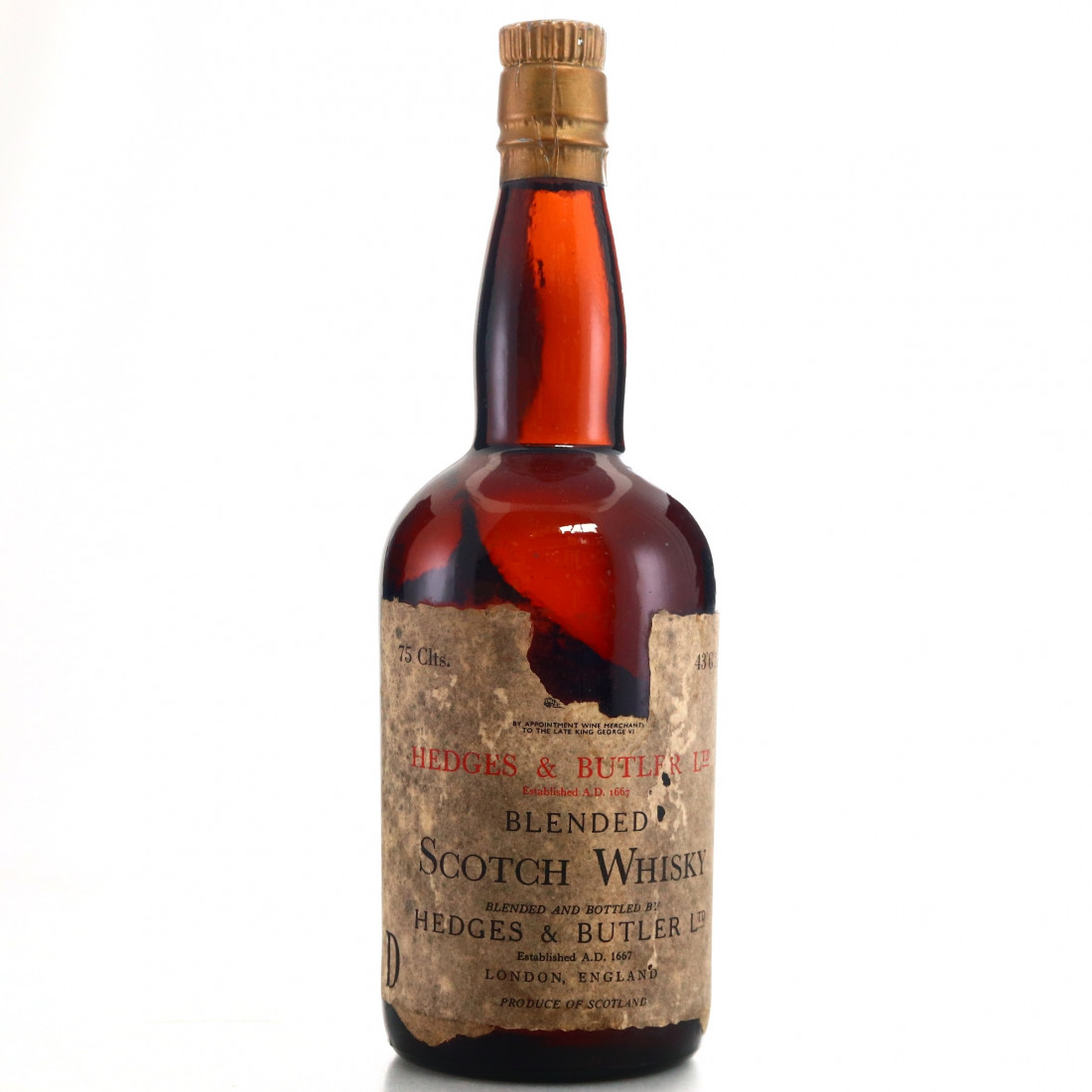 Hedges & Butler Blended Scotch Whisky circa 1960s | Whisky Auctioneer