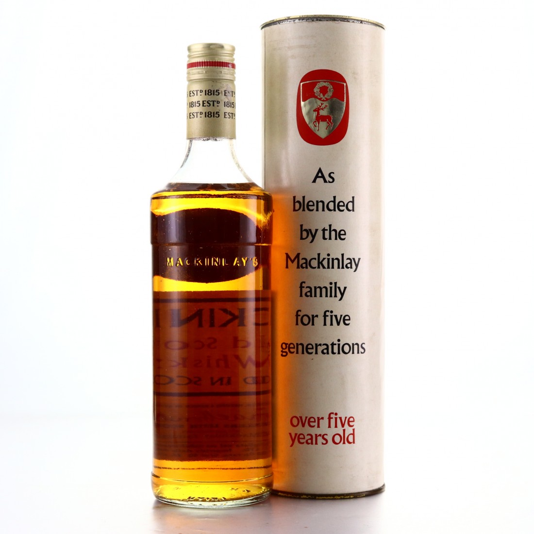 Mackinlay's 5 Year Old Scotch Whisky 1980s | Whisky Auctioneer