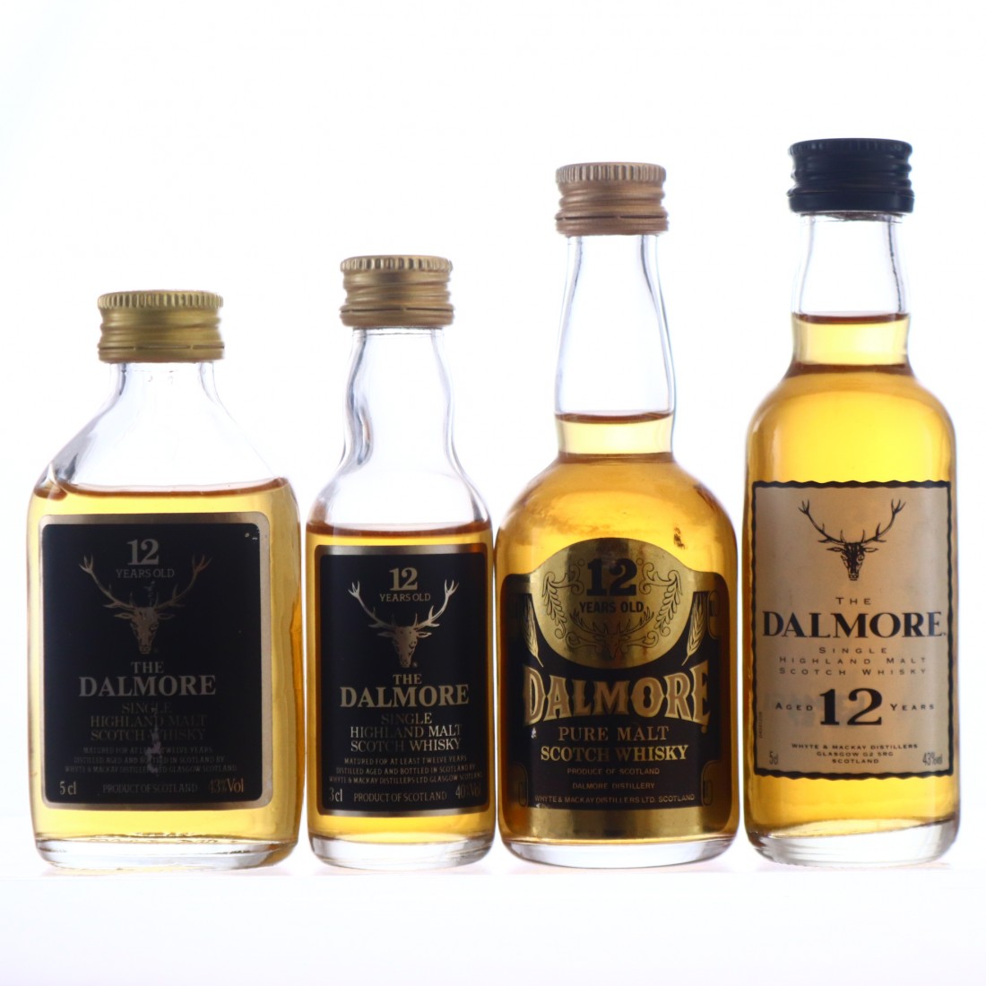 Dalmore 12 Year Old Miniature x 4 | Whisky Auctioneer