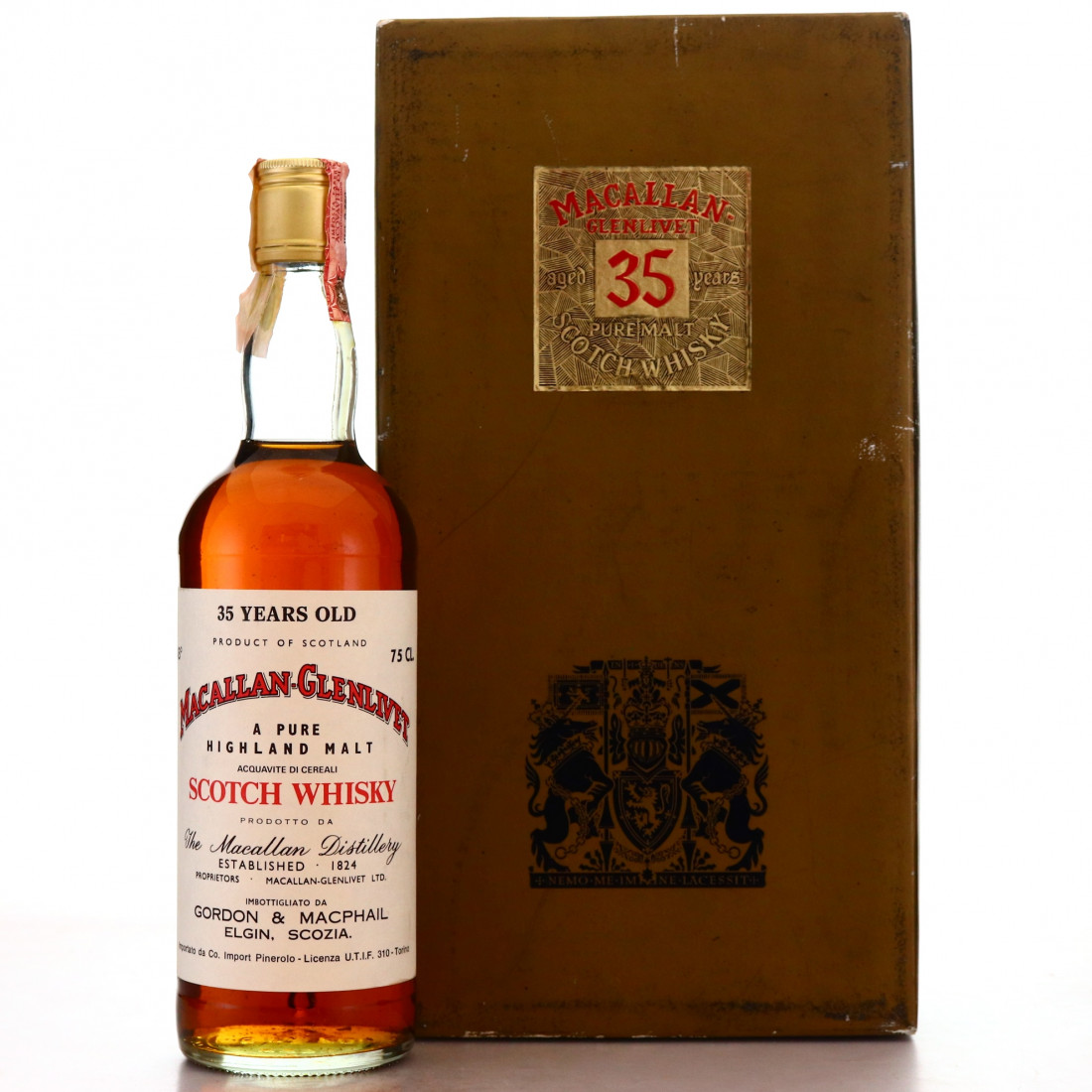 Macallan 35 Year Old Gordon and MacPhail early 1980s / Co. Pinerolo ...