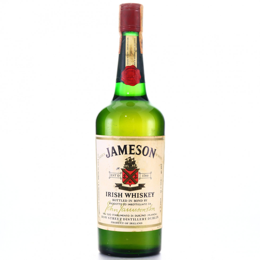 Jameson Irish Whiskey 1960s / Soffiantino Import | Whisky Auctioneer